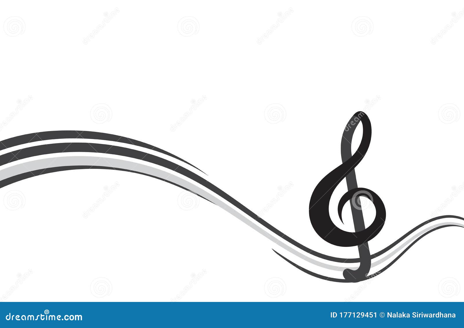 Music notes with waves. stock vector. Illustration of beautiful - 177129451