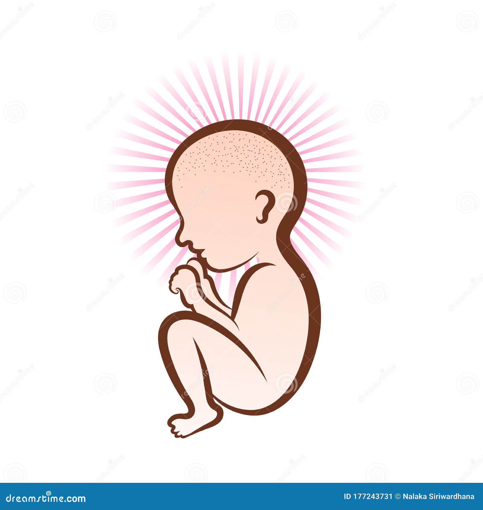 New Born Baby Illustration. Stock Vector - Illustration of vector, born ...