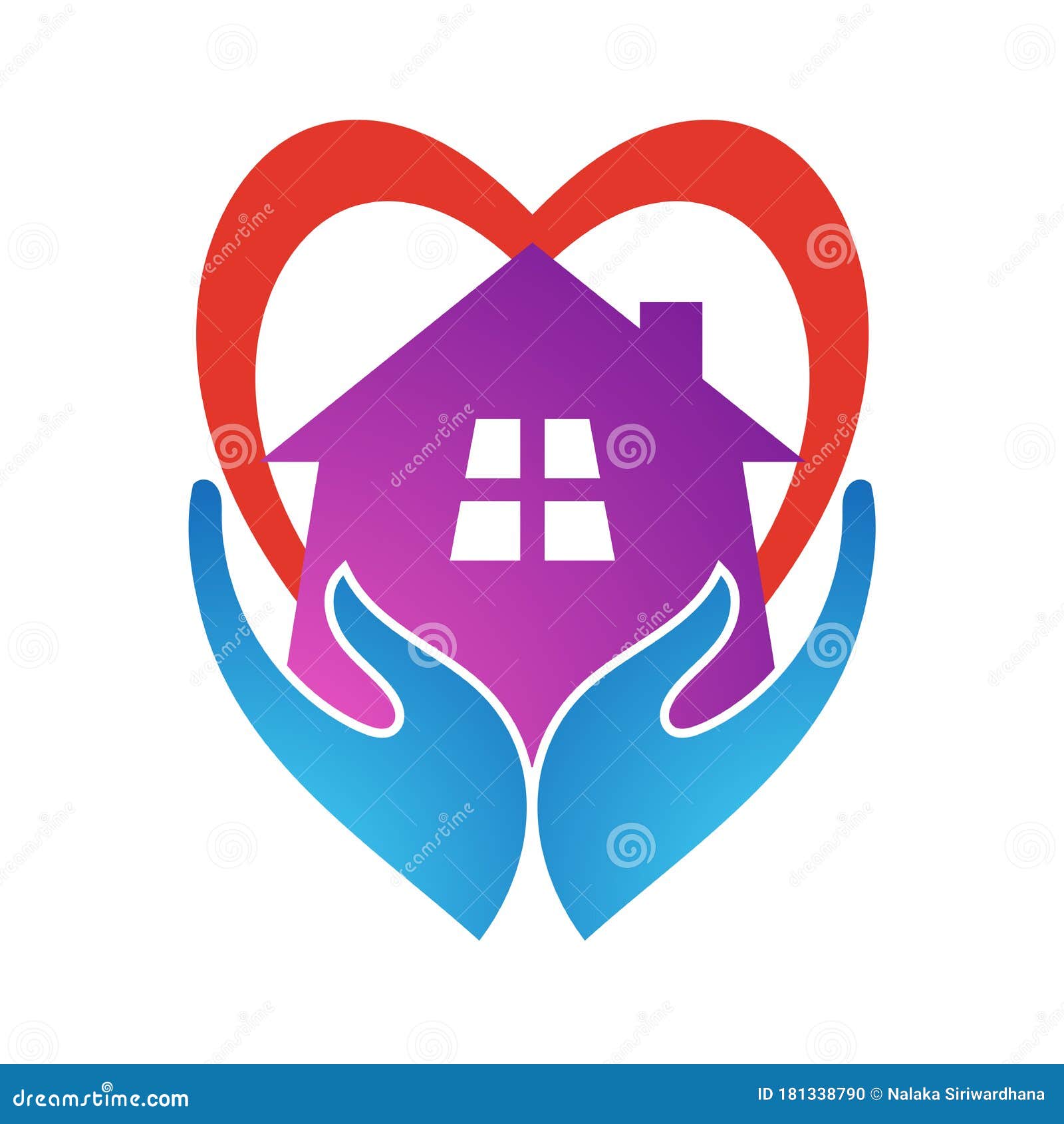 Protect my home logo icon. stock vector. Illustration of parentig ...