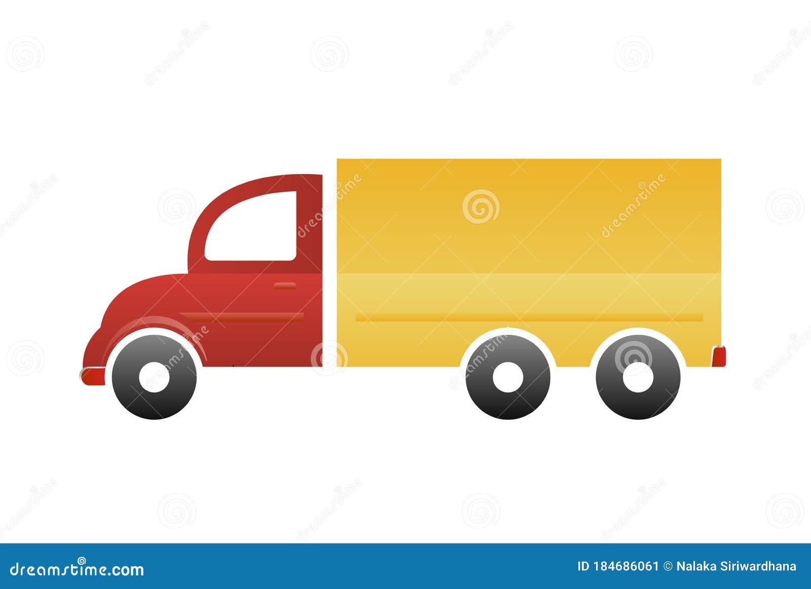 Lorry Truck Vector Illustration. Stock Vector - Illustration of vehicle ...
