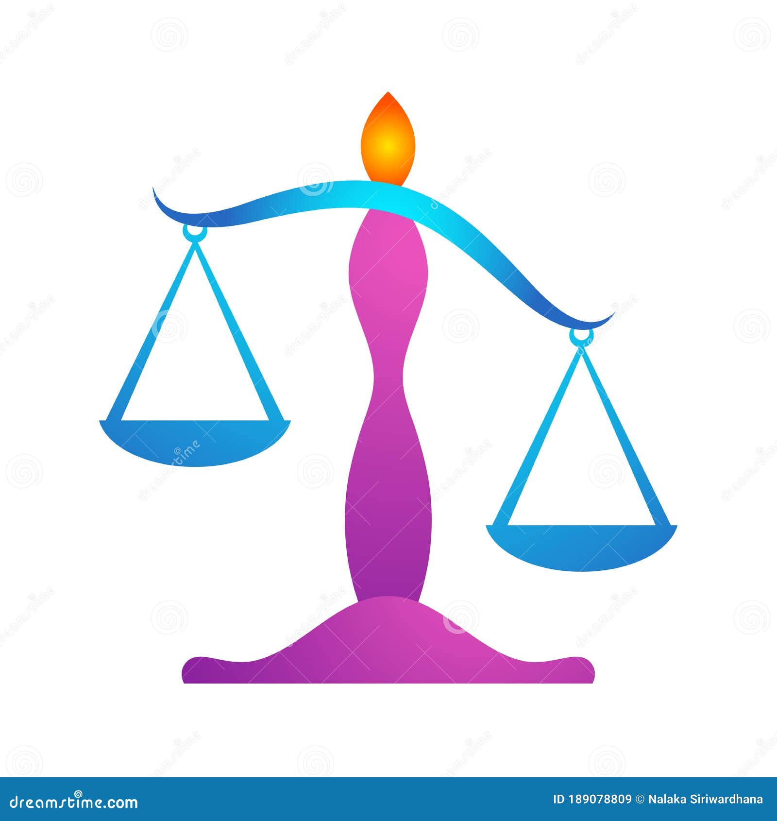 Law balance logo icon. stock vector. Illustration of justice - 189078809