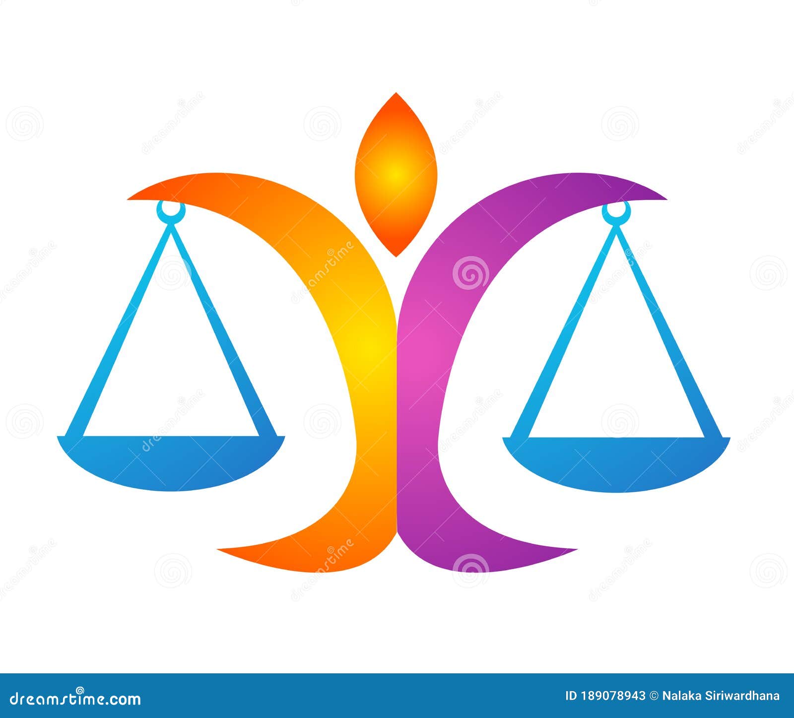 Law balance logo icon. stock vector. Illustration of case - 189078943