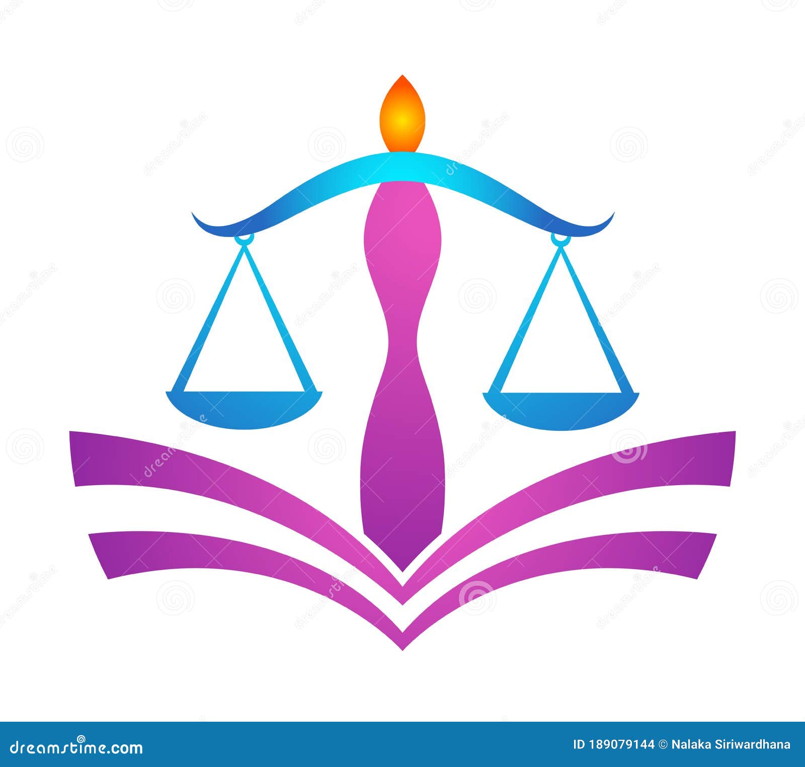 Law education logo icon. stock vector. Illustration of case - 189079144