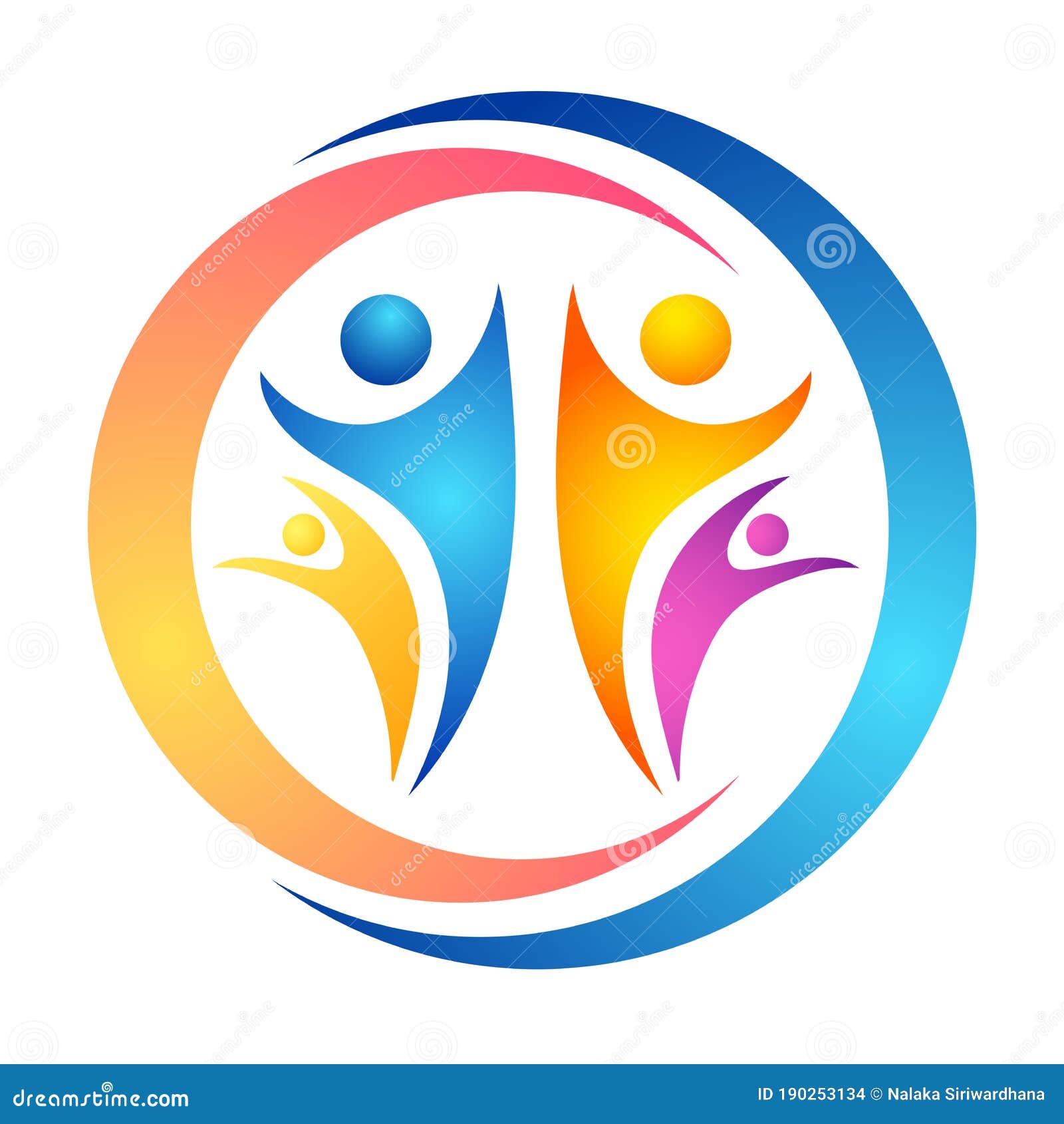 Family Illustration Symbol Set Design Vector. Stock Vector ...