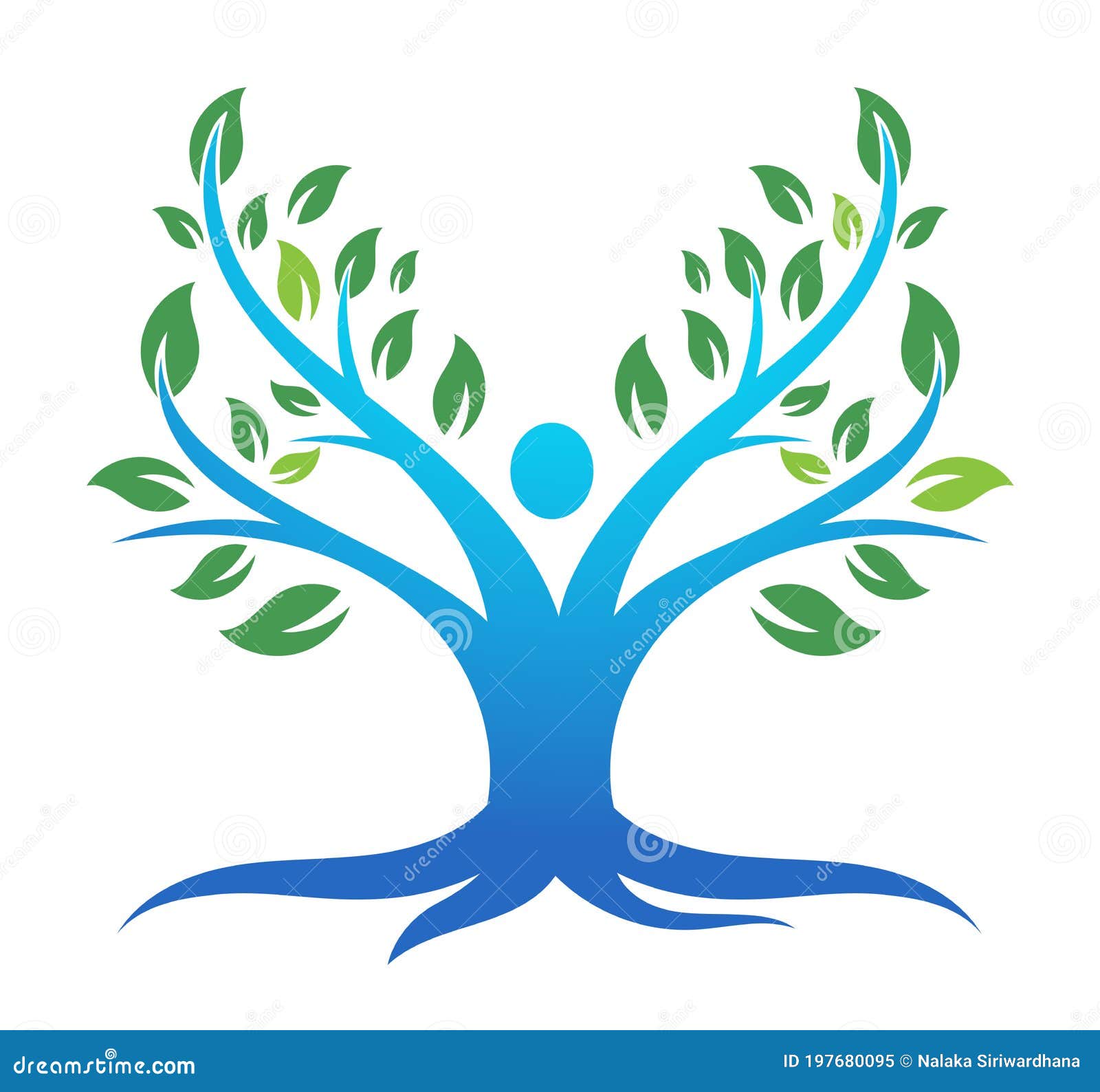Color Tree Logo Silhouette. Stock Vector - Illustration of earth ...