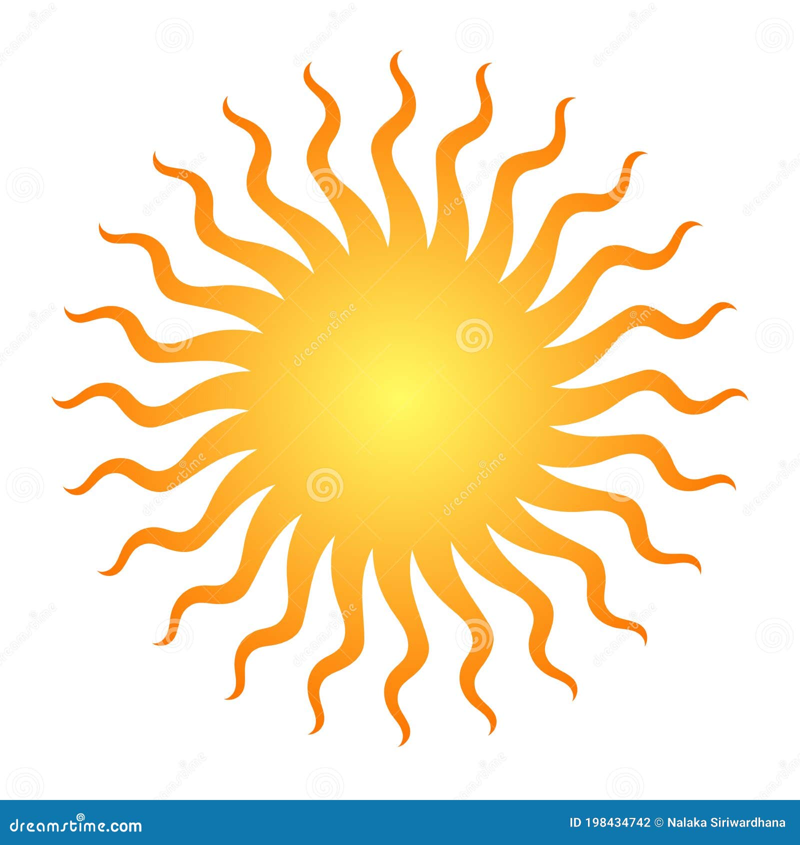 Golden red Sun logo icon. stock vector. Illustration of circle - 198434742