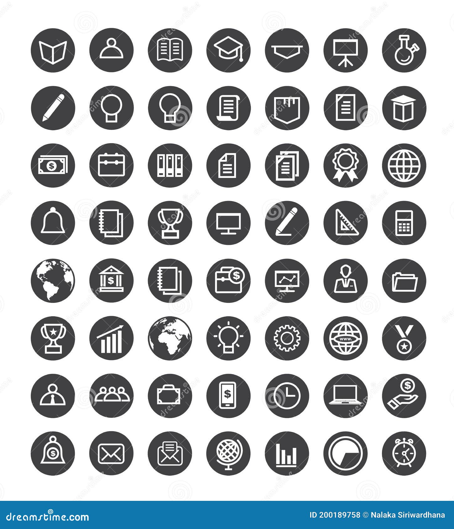 Thin line web icon set. stock vector. Illustration of isolated - 200189758