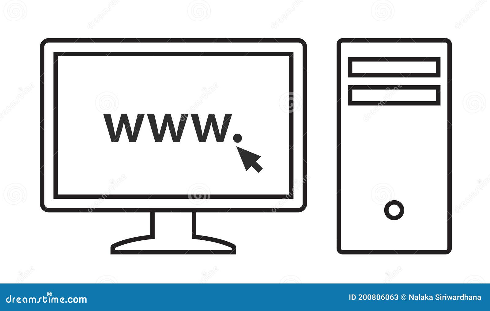 PC Icon vector symbol. stock vector. Illustration of dekstop - 200806063