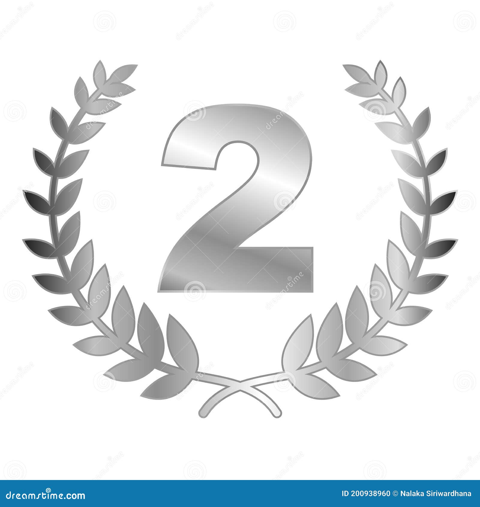 Second place. stock vector. Illustration of success - 200938960