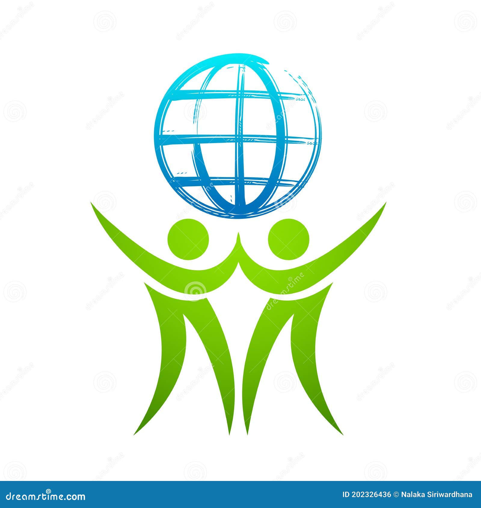 A Man Protection Globe/Earth. Stock Vector - Illustration of hands ...