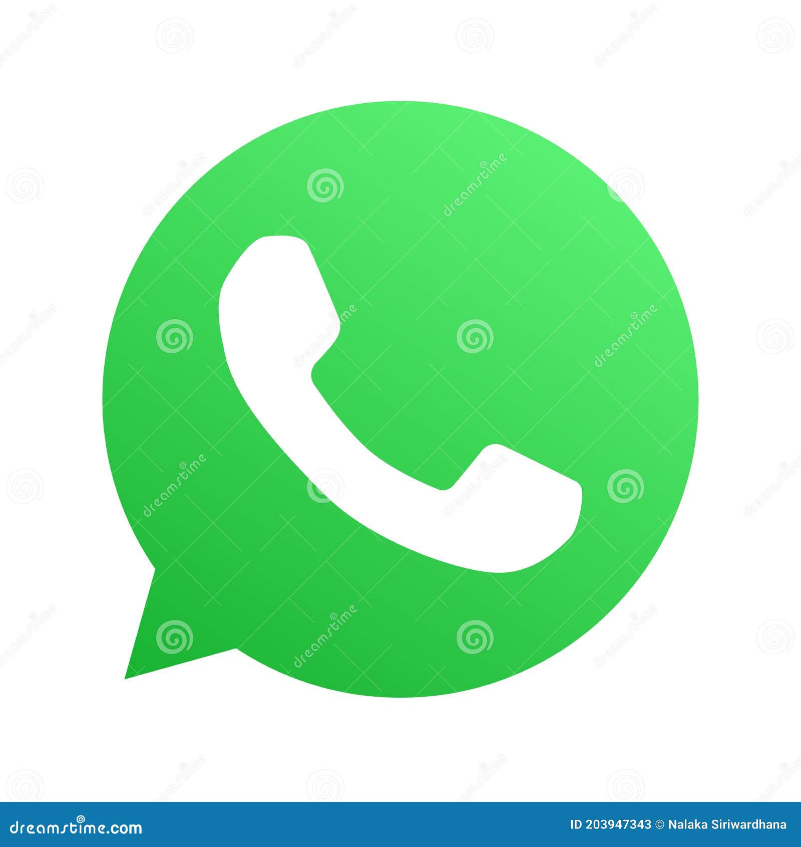 Whatsapp flat icon. editorial stock photo. Illustration of mobile ...