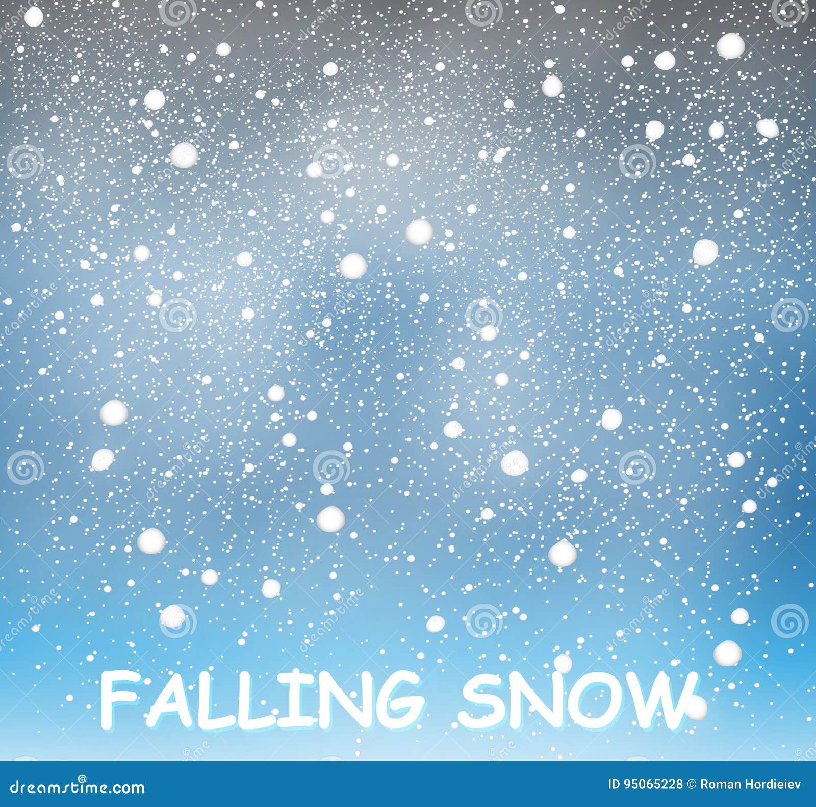 Stock Illustration Falling Snow. Snowflakes, Snowfall. Transparent ...