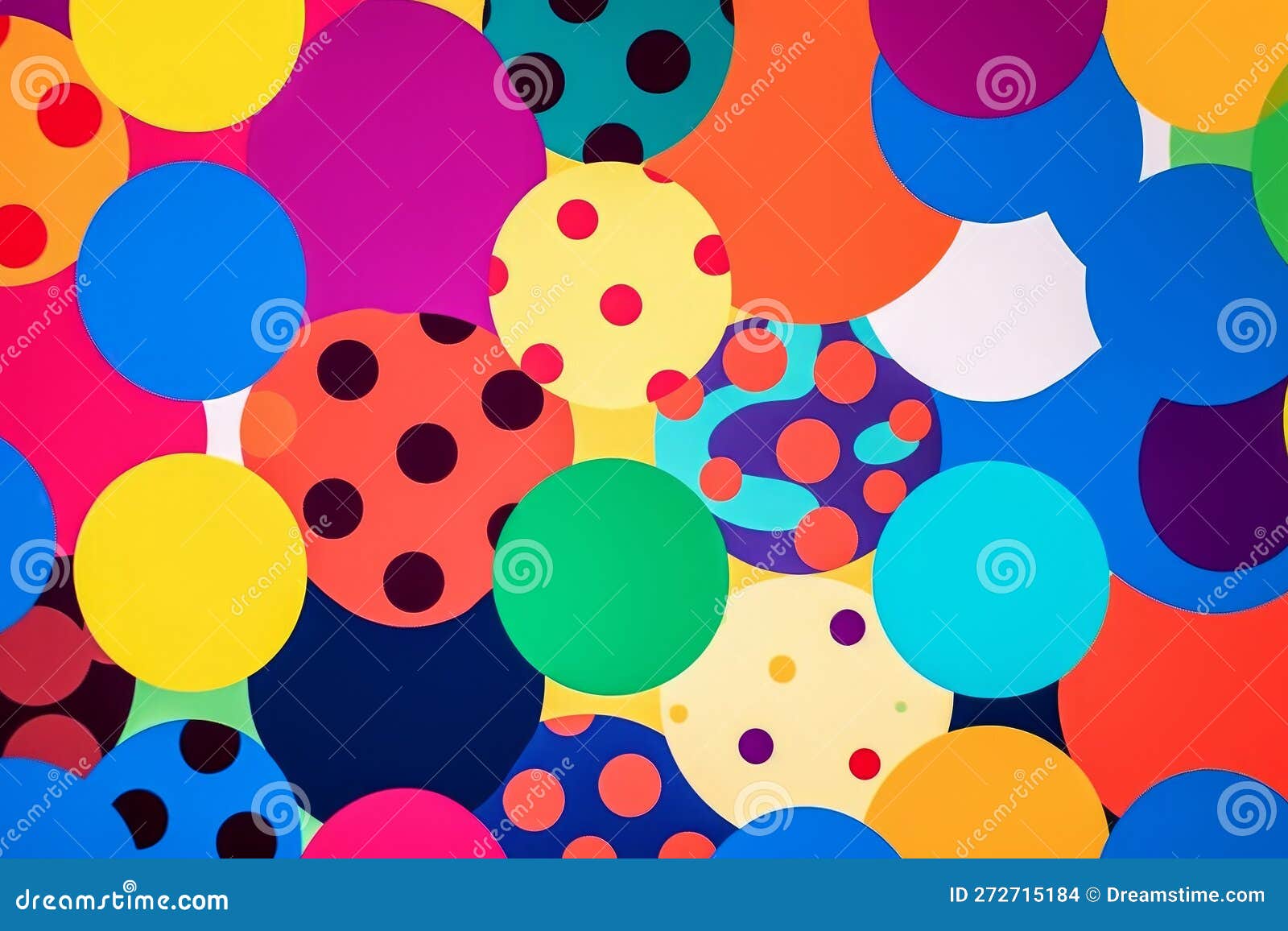 Polka Dots Explosion: a Vibrant Pop Art Creative Concept, Generative AI ...