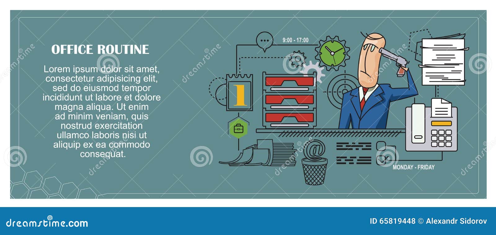 Stock Illustration. Flat Infographic Stock Vector - Illustration of ...