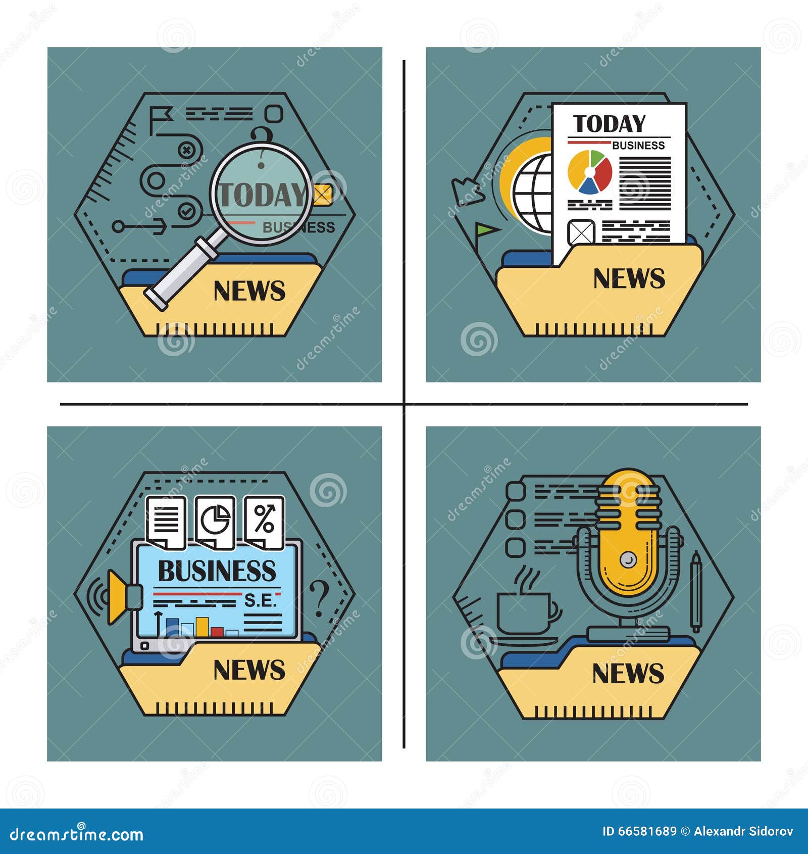 Stock Illustration. Flat Infographic Stock Vector - Illustration of ...