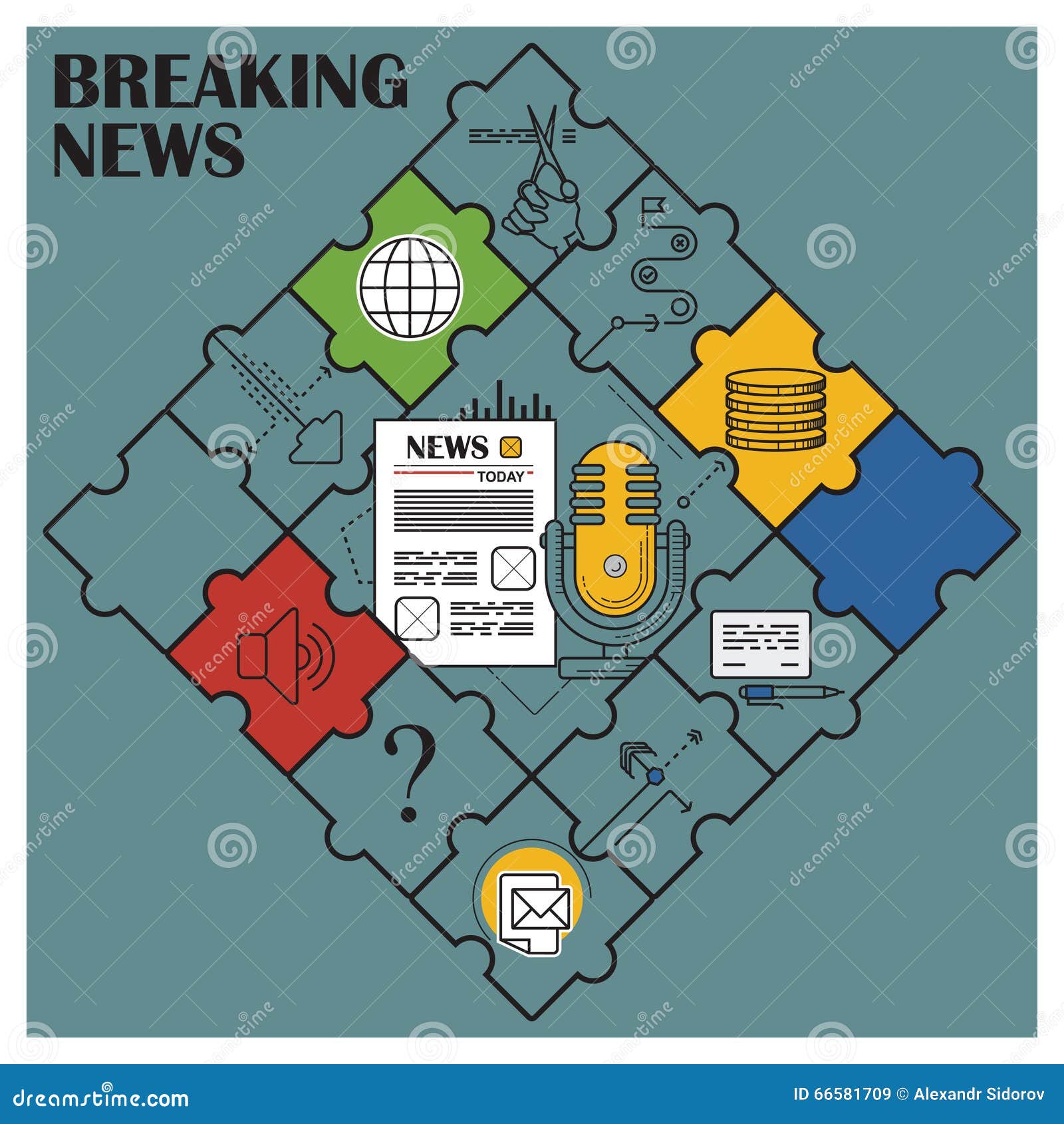 Stock Illustration. Flat Infographic Stock Vector - Illustration of ...