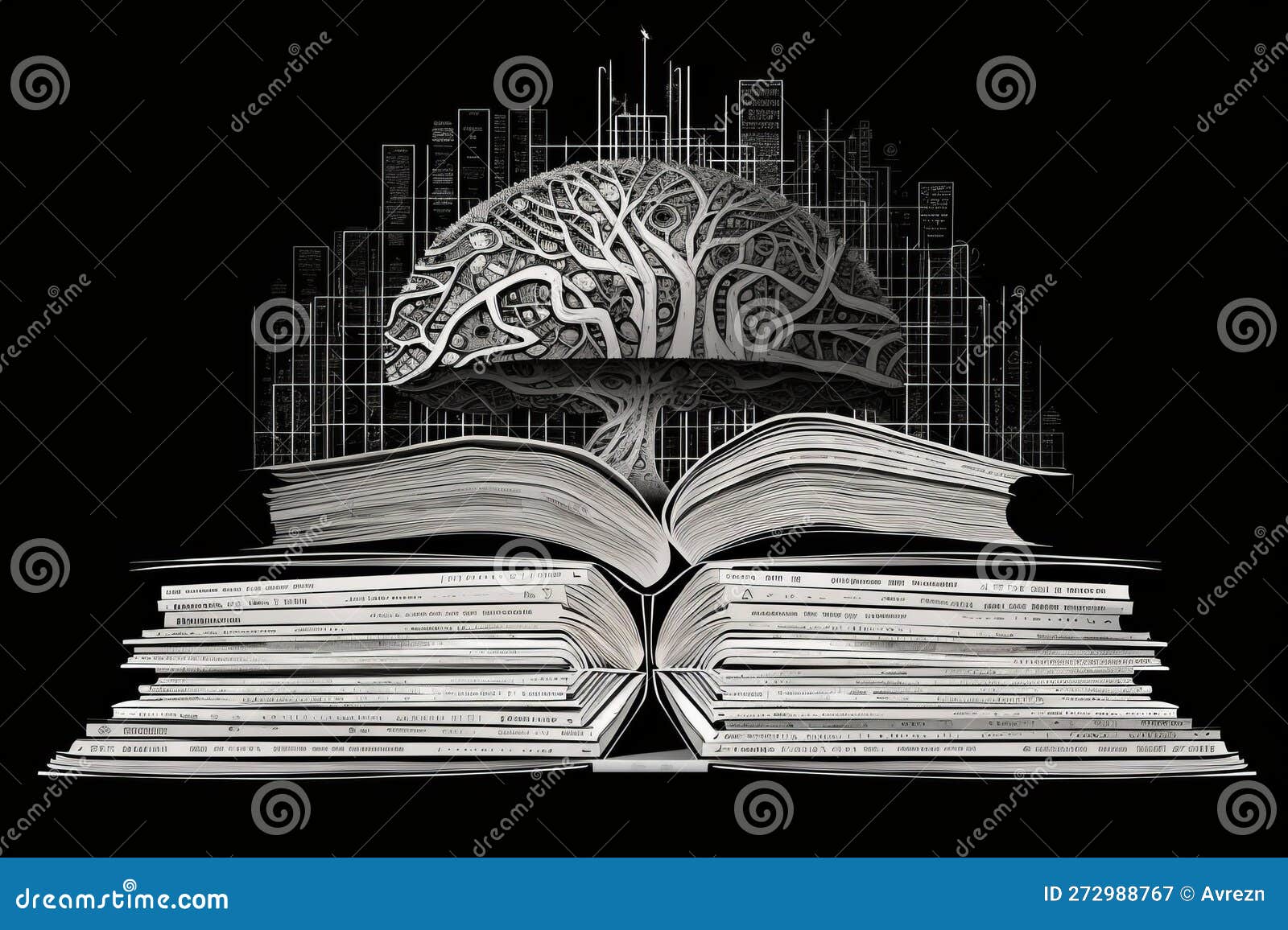 Abstract Depiction of Knowledge is Power Concept, Generative AI Stock ...