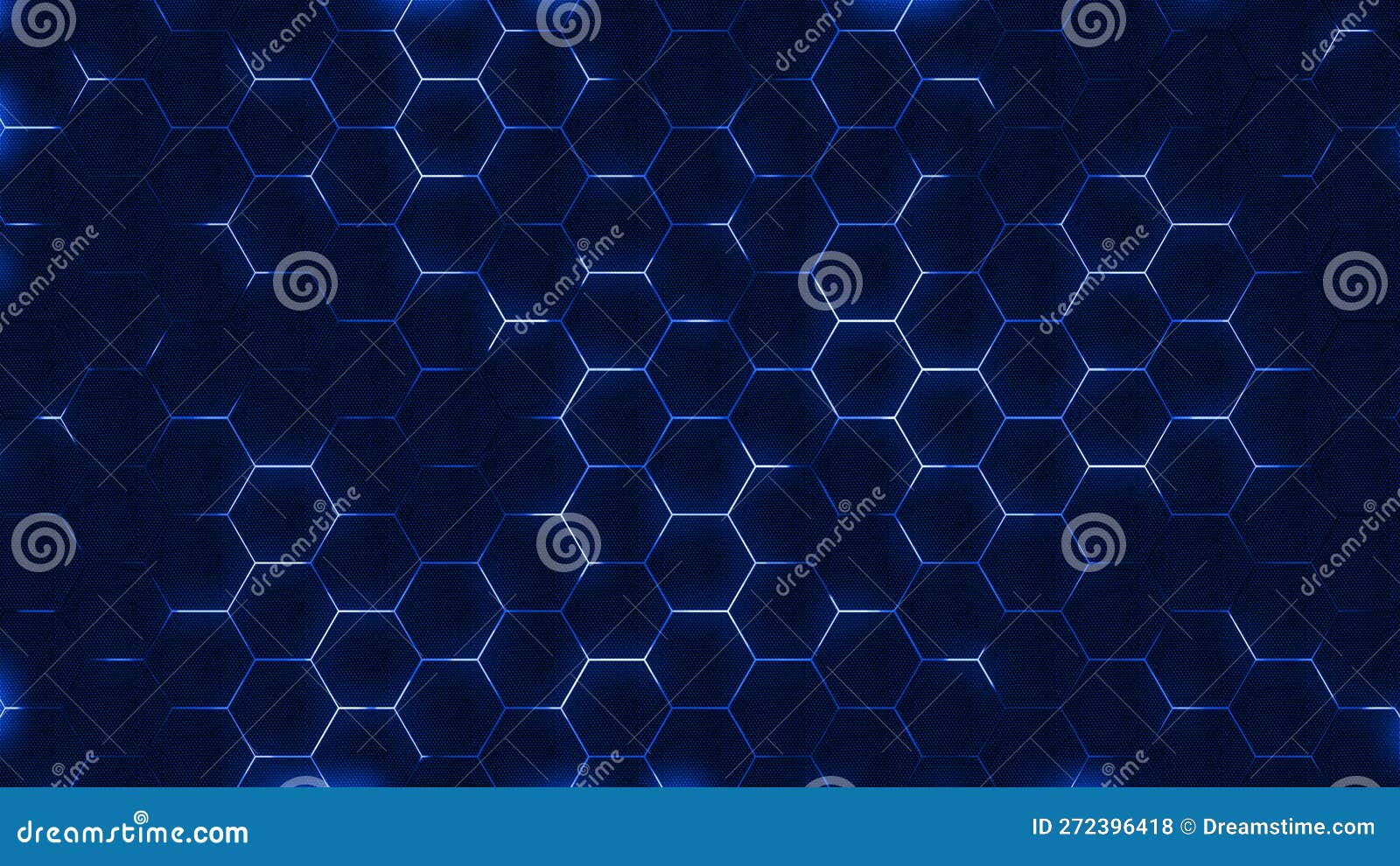Abstract Hexagonal Technology Background Stock Illustration ...