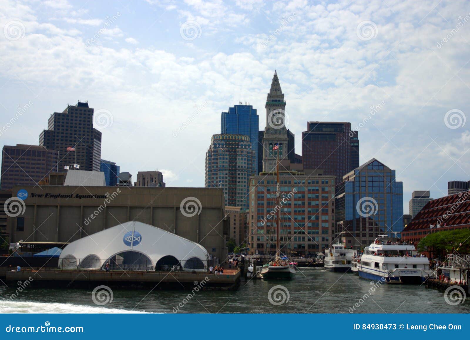Stock Image of Boston Skyline, Inner Harbor, USA Editorial Stock Photo ...