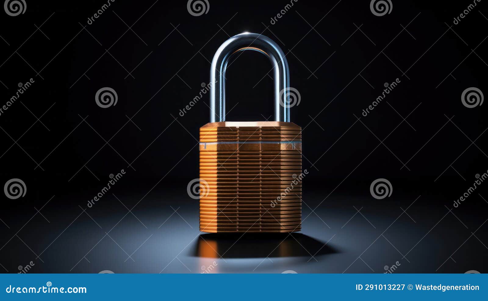 Protecting Digital Assets with a Cyber Security Padlock in the Dark ...