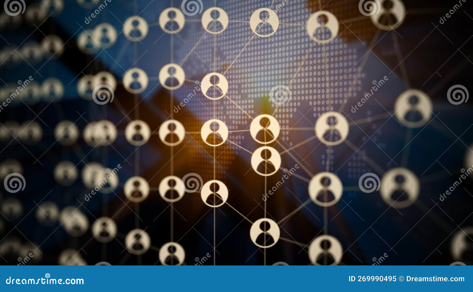 Global Networking and Data Connection Stock Illustration - Illustration ...