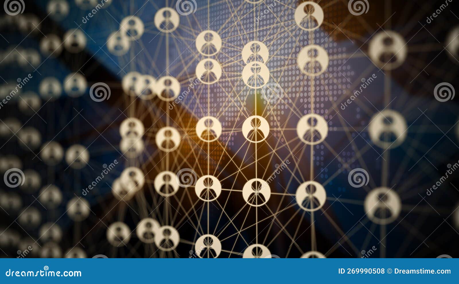 Global Networking and Data Connection Stock Illustration - Illustration ...