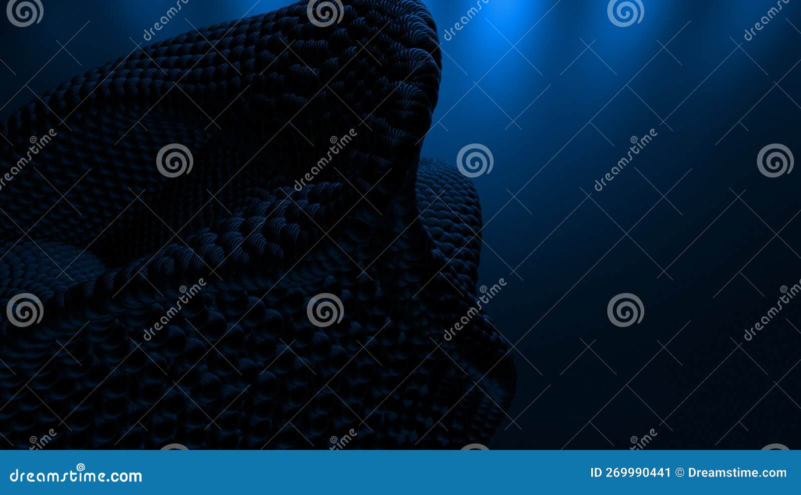 Abstract Organic Shape of Sphere Particles Waveform Stock Illustration ...