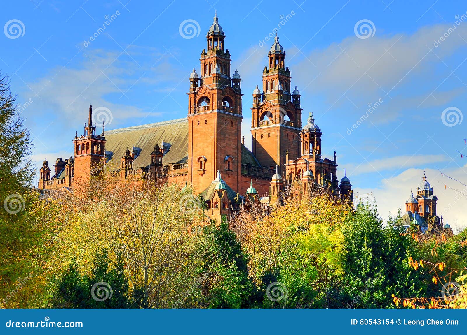 Stock Image of Kelvingrove Park - Glasgow, Scotland Stock Photo - Image ...