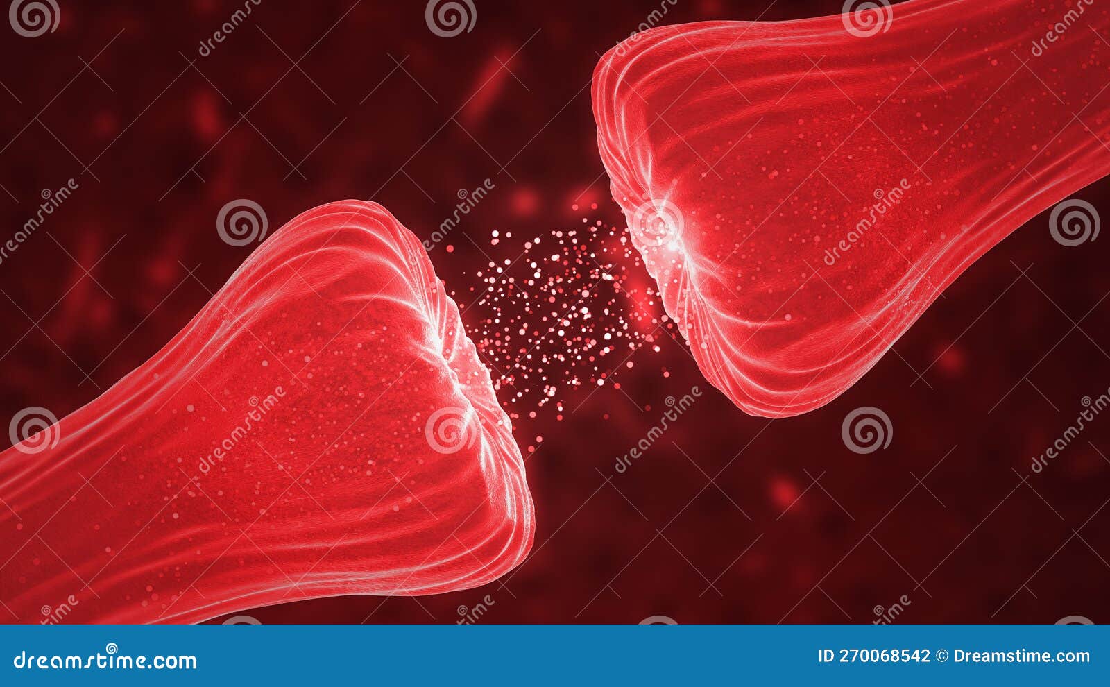 Neuronal and Synapse Activity Background Stock Illustration ...