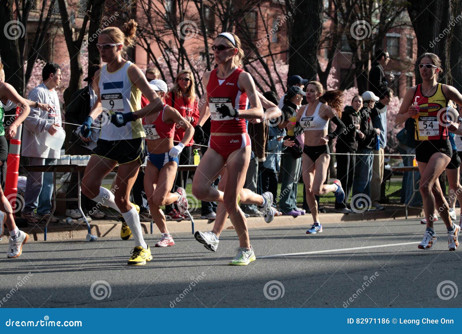 Stock Image of People Running in City Marathon Editorial Photo - Image ...