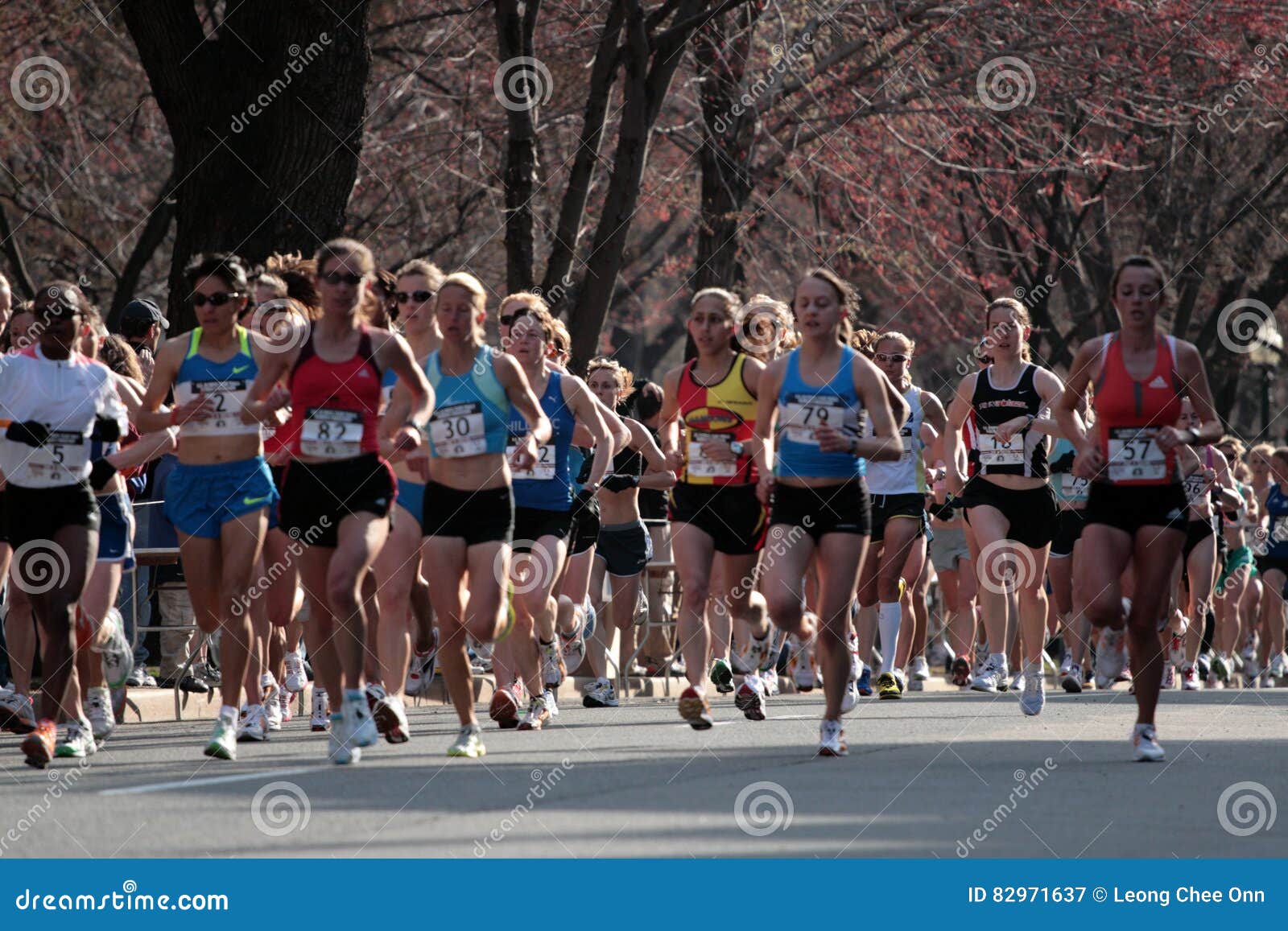 Stock Image of People Running in City Marathon Editorial Photography ...