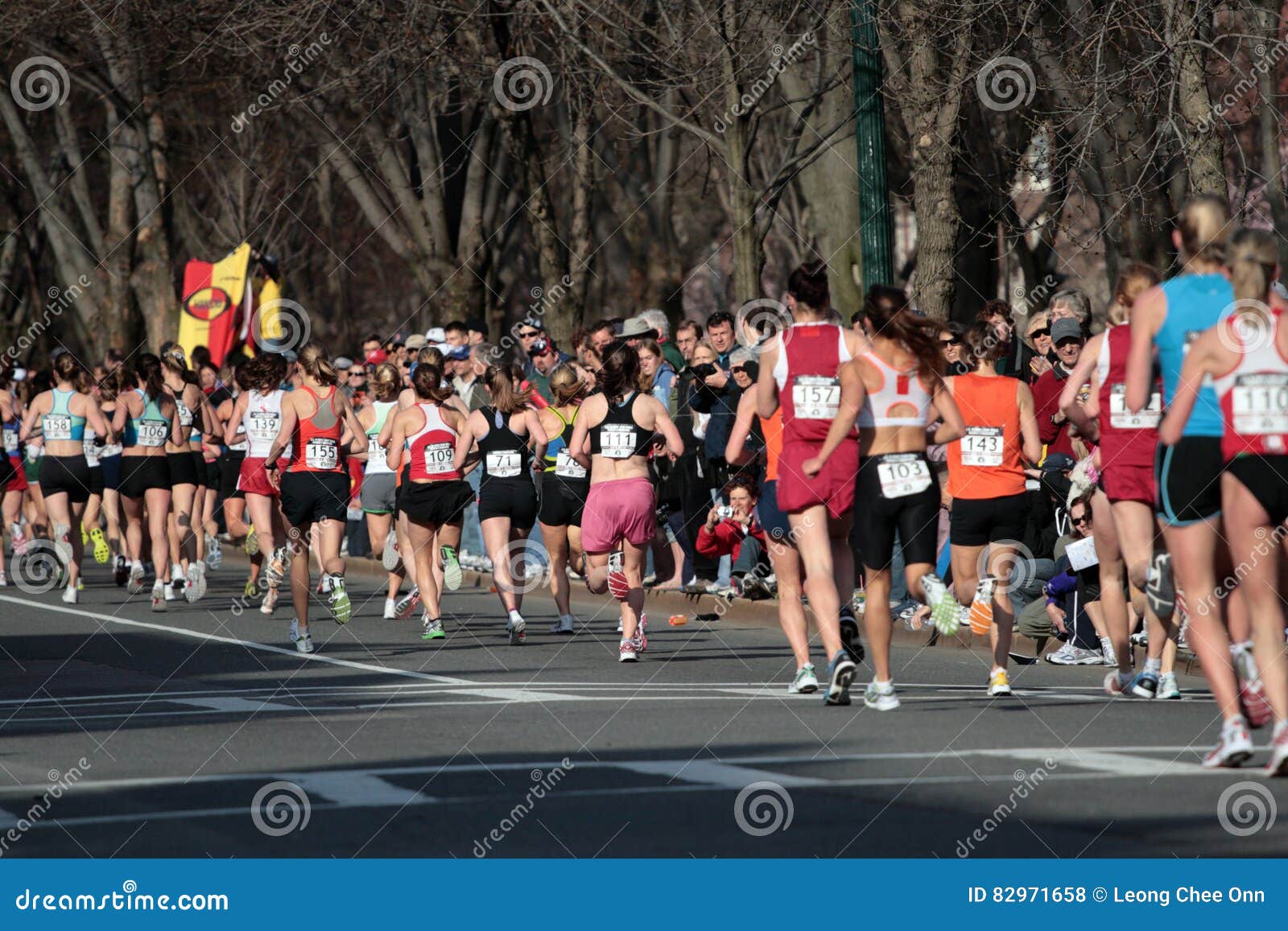 Stock Image of People Running in City Marathon Editorial Stock Photo ...
