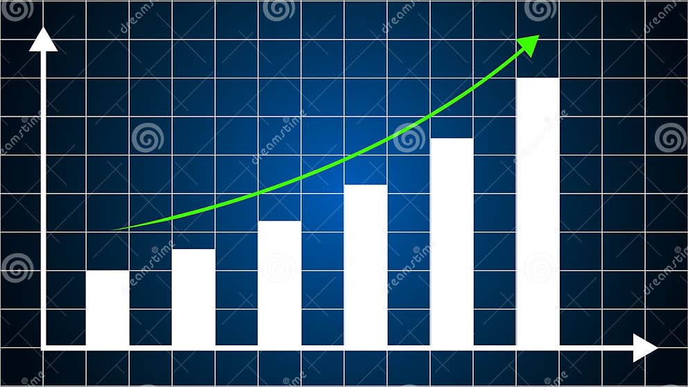 Graph Showing Growth and Success or Upward Trend Stock Photo - Image of ...