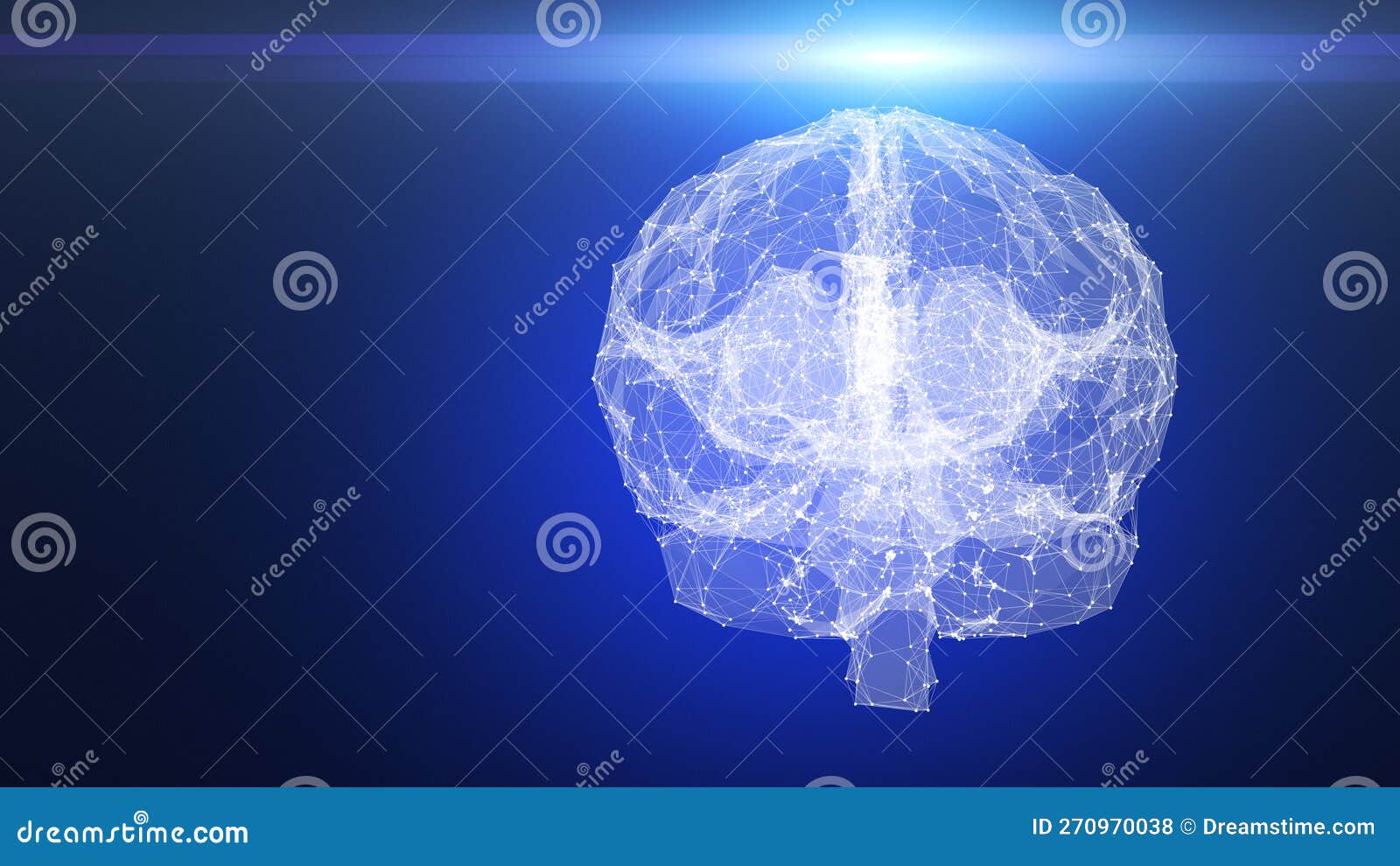 Human Brain Scan Technology Concept Stock Illustration - Illustration ...