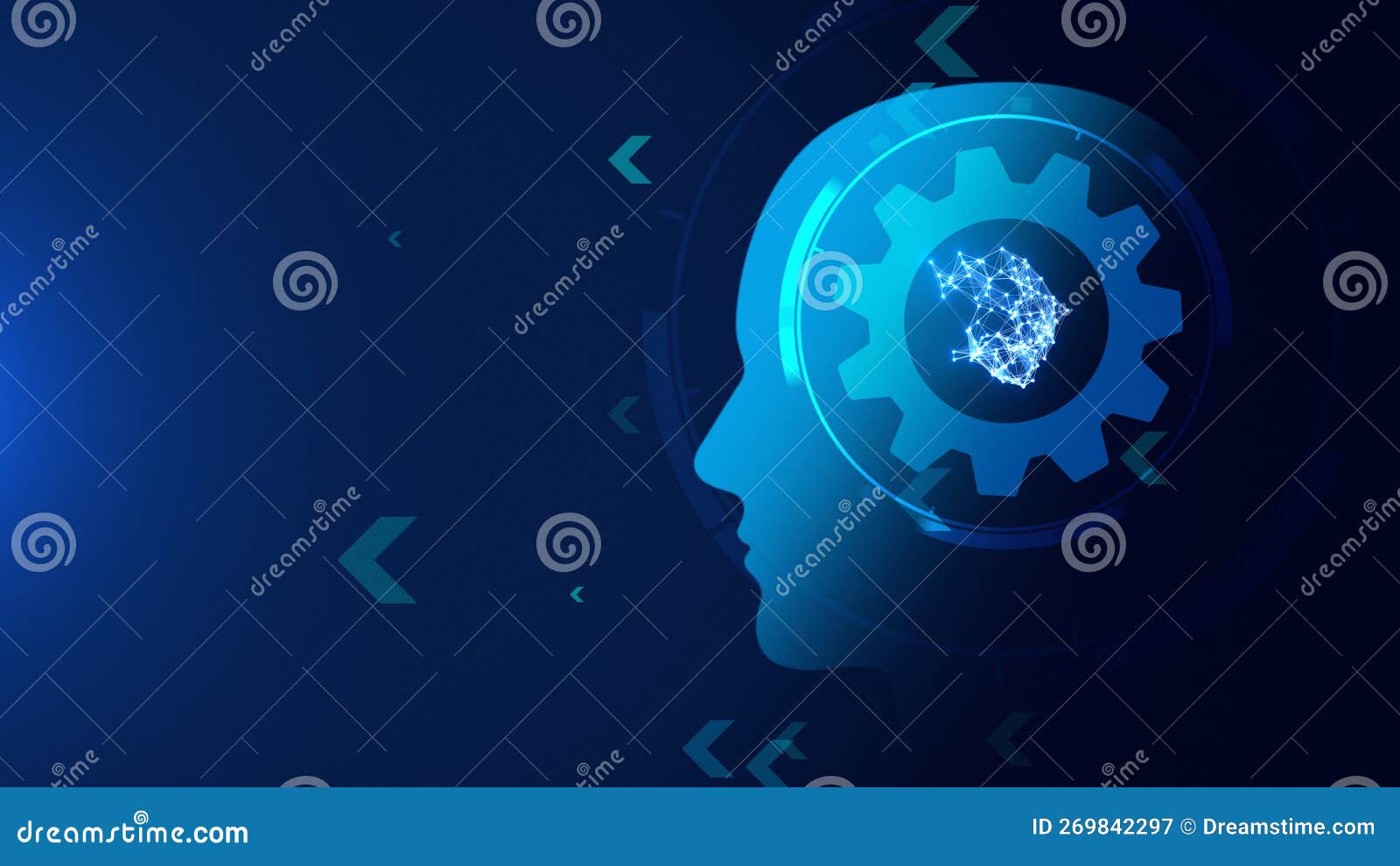 Artificial Intelligence Digital Technology Concept 3d Illustration ...