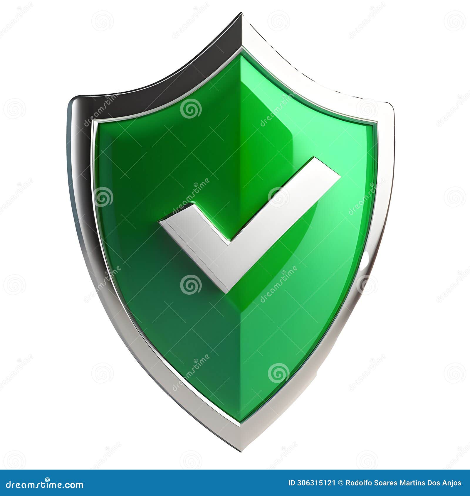 Security and Protection Concept with Green Shield and Checkmark ...