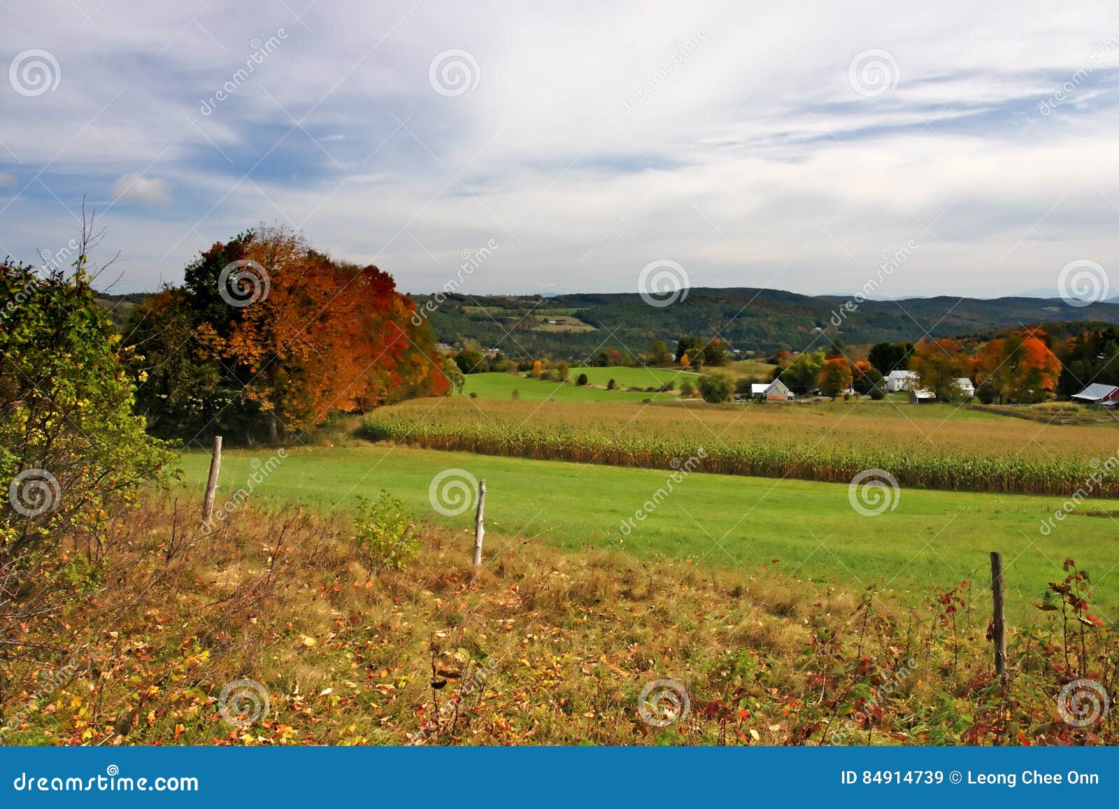 Stock Image of Vermont Countryside, USA Stock Image - Image of autumn ...