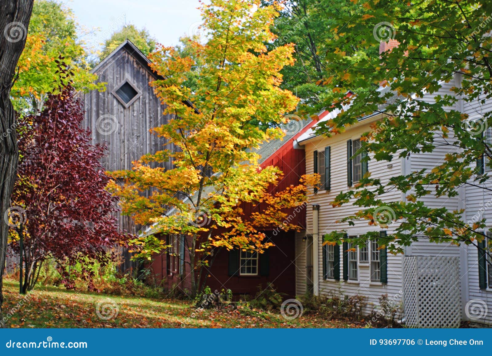 Stock Image of Vermont, USA Stock Photo - Image of america, fences ...