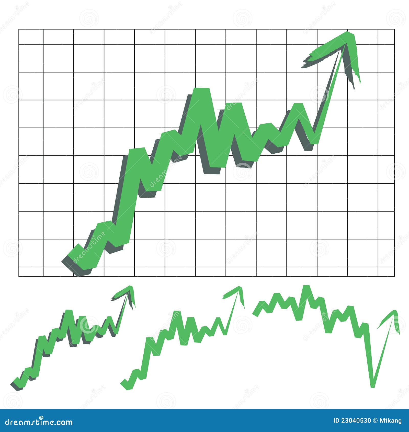 Stock index arrow stock illustration. Illustration of growth - 23040530
