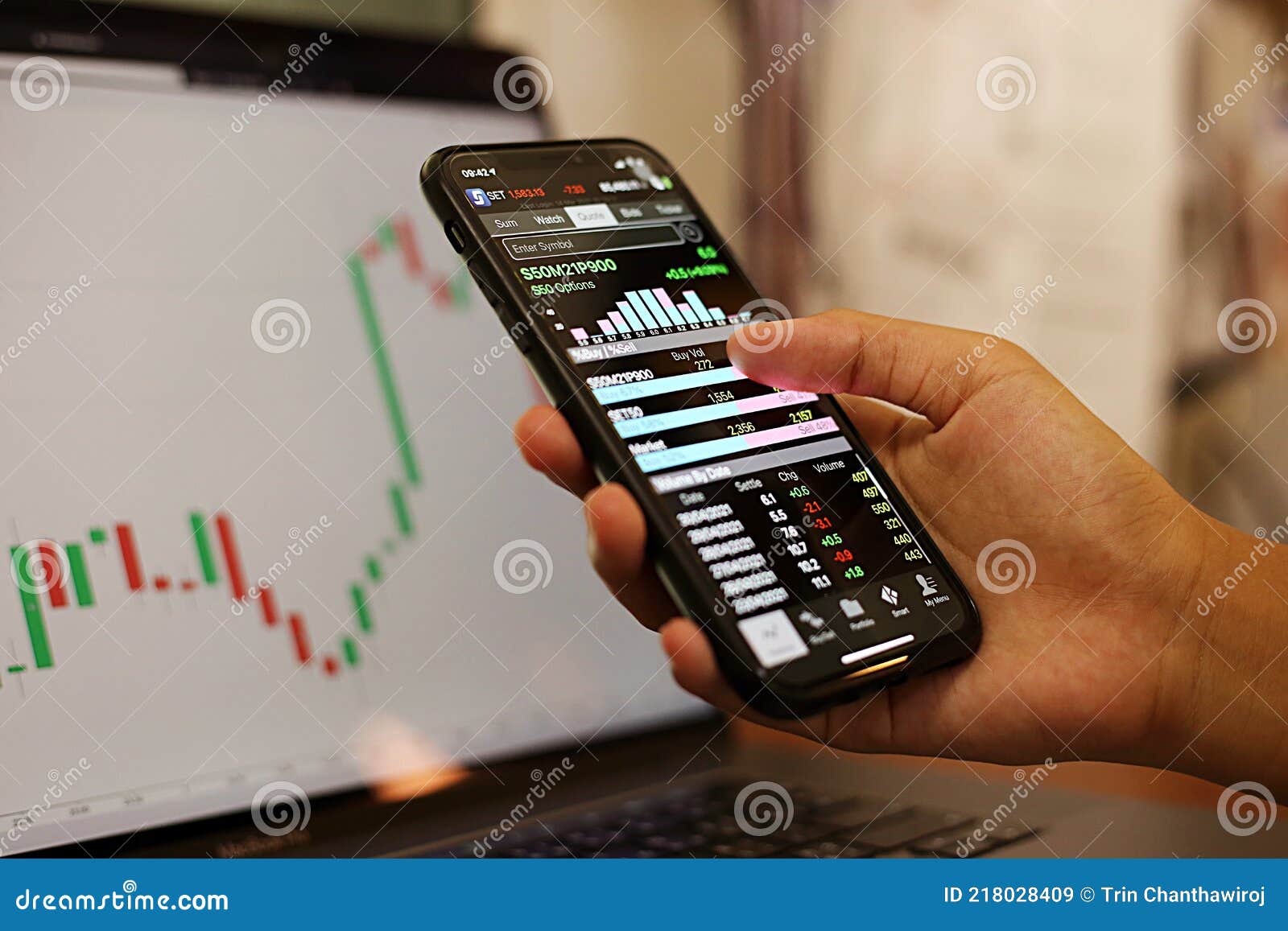 Stock Exchange and Trading Screen Stock Image - Image of active, chart ...
