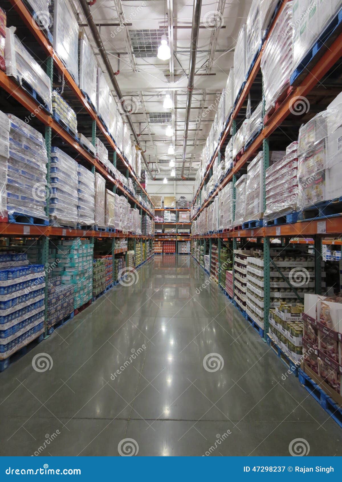 Stock Kept in the Warehouse of a Supermarket Editorial Photography ...