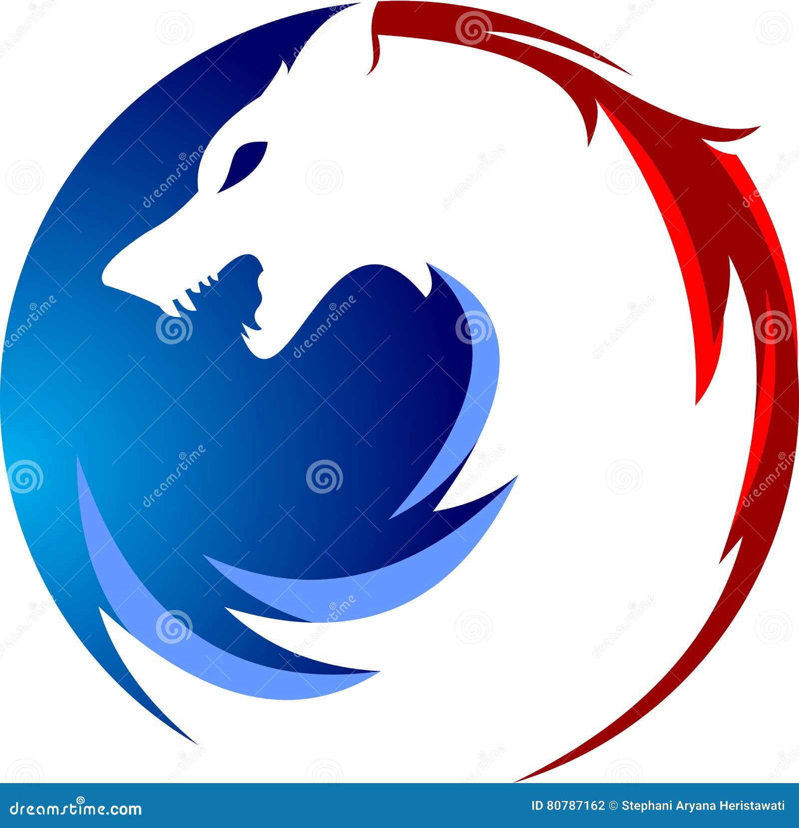 Circular Wolf Logo Stock Illustrations – 52 Circular Wolf Logo Stock ...