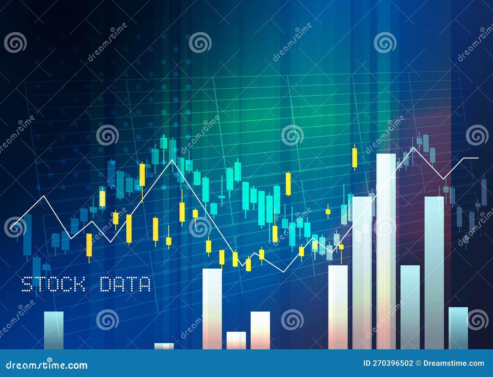 Stock Market Analysis Abstract Illustration Stock Illustration ...