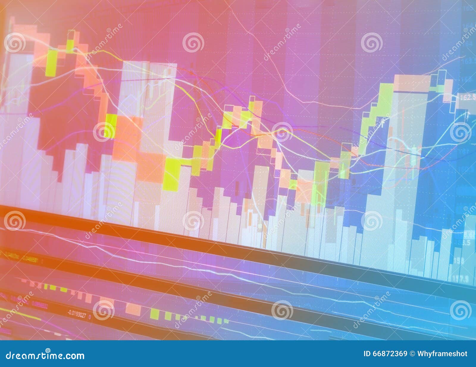 Stock Market Analytics Concept Stock Illustration - Illustration of ...