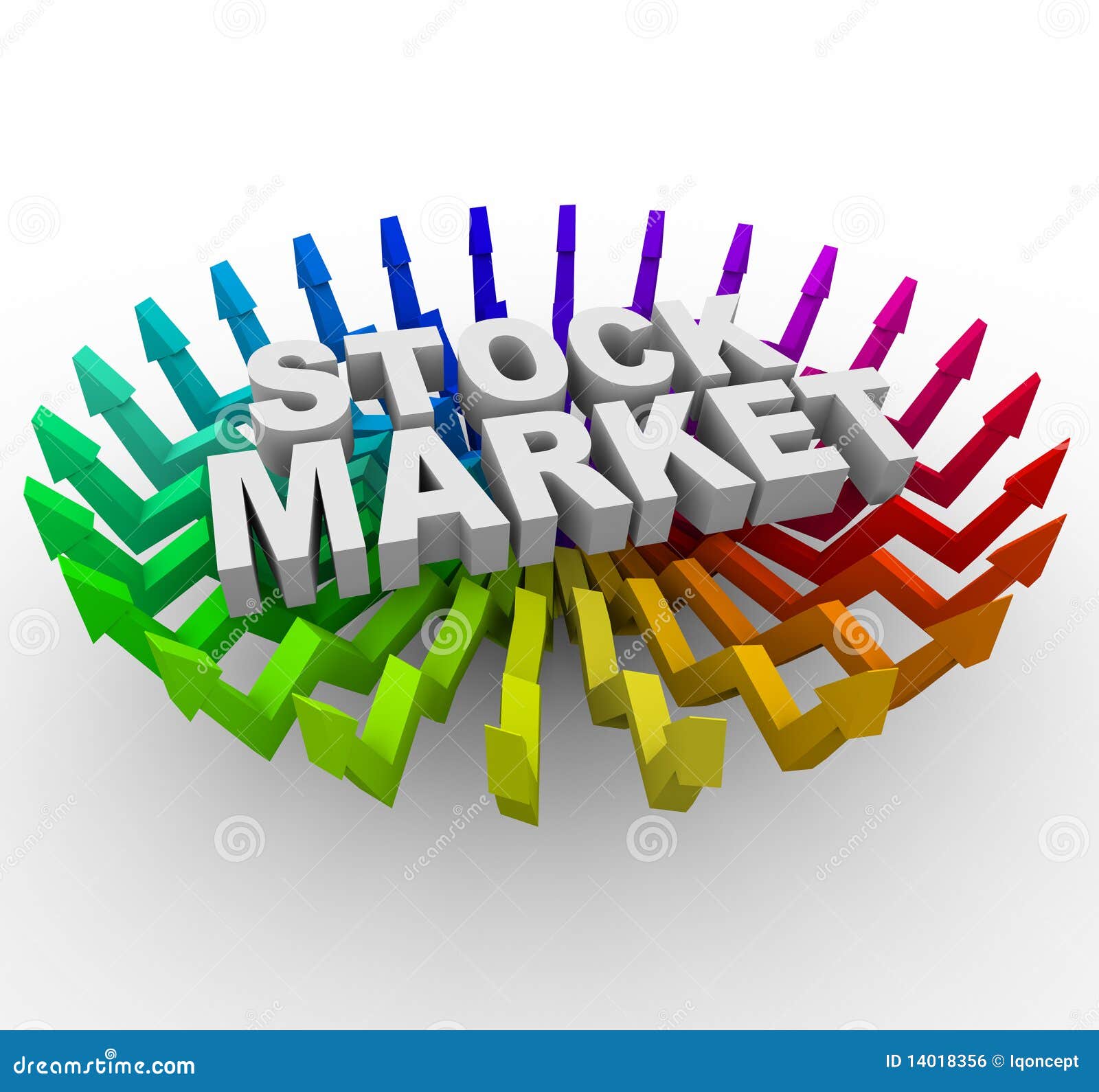 Stock Market - Arrows Rising Stock Illustration - Illustration of ...