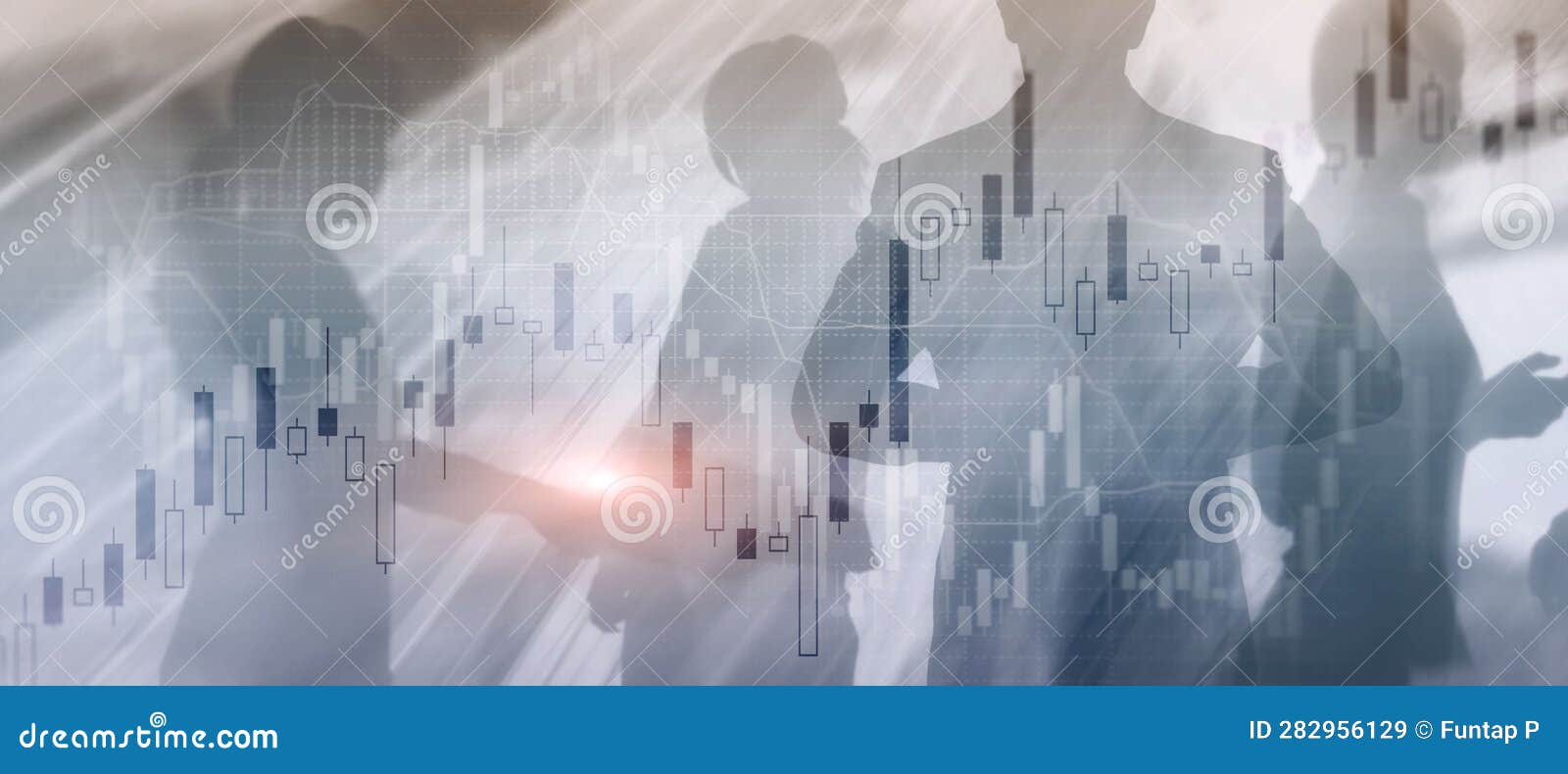 Stock Market Chart. Abstract Background for Presentation Stock Image ...