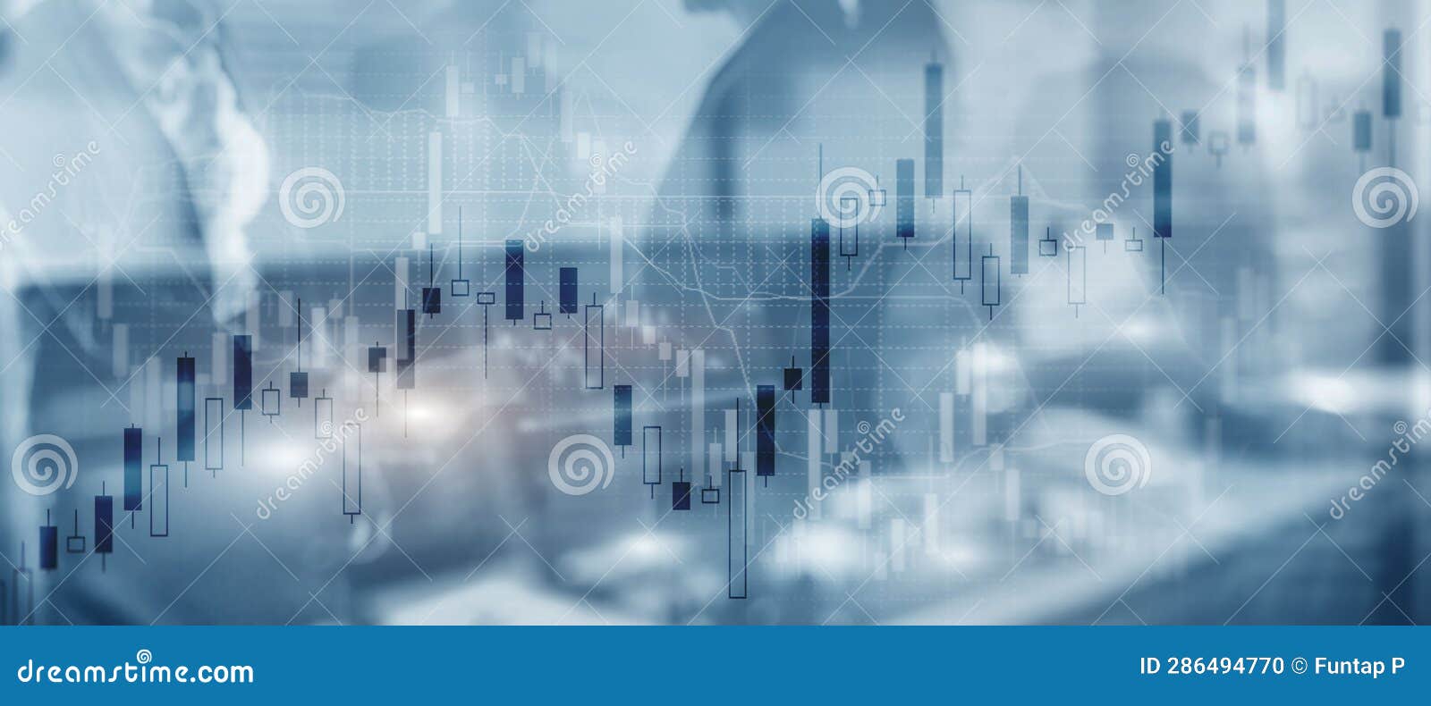 Stock Market Chart. Abstract Background for Presentation Stock Photo ...