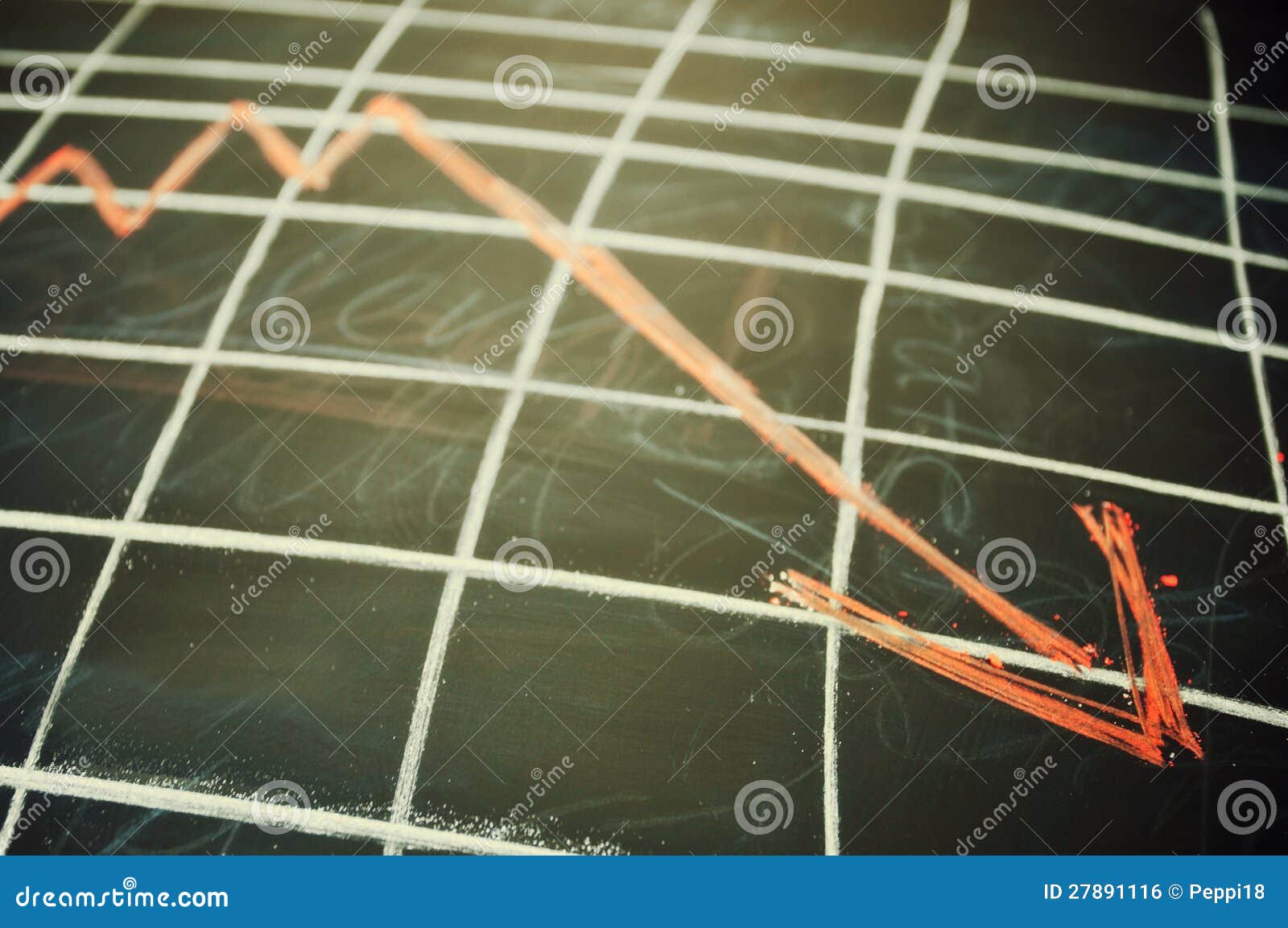 Stock Market Chart on a Chalkboard Stock Photo - Image of financial ...