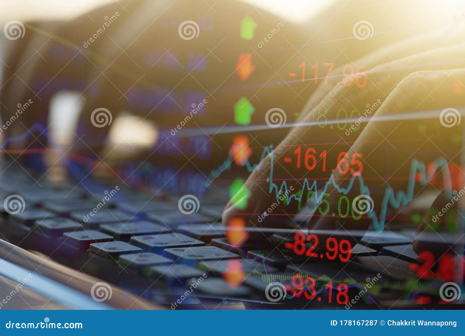Stock Market Data on LED Display Concept Stock Image - Image of concept ...