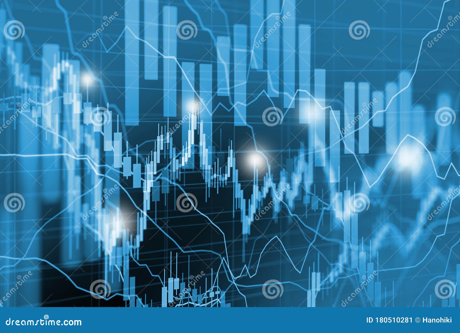 Stock Market Chart, Forex Trading Screen Stock Image - Image of ...